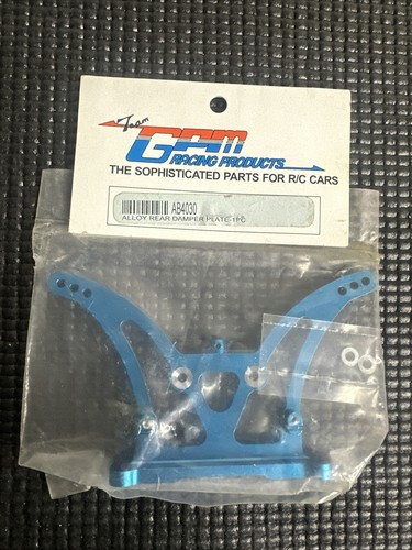 GPM Racing RC10B4 REAR Shock Tower / Damper Plate - ALLOY / BLUE / NEW ...