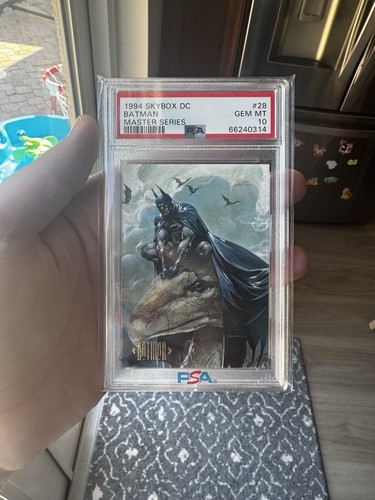 1994 SKYBOX BATMAN MASTER SERIES PSA 10 ICONIC POSE #28 LOW POP RARE DC ...