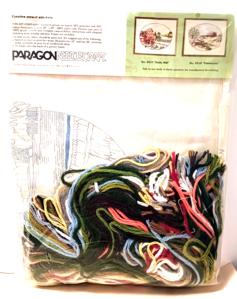 Paragon Crewel Embroidery kit - Dell's Mill" | eBay