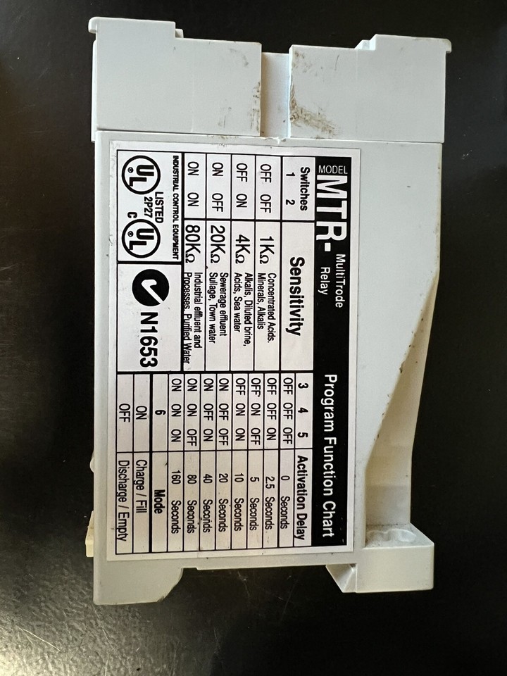 Used MULTITRODE MTR-3 110-VAC Liquid Level Control Relay | eBay