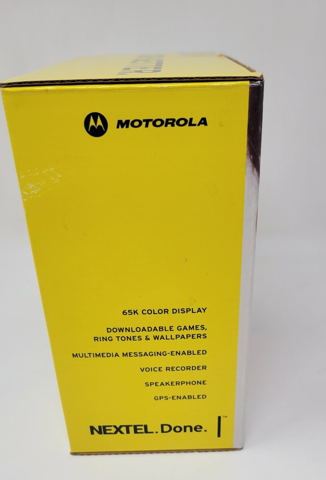 Nextel Motorola i265 Cell Phone Retro Blue Gray Original Box 2007 | eBay