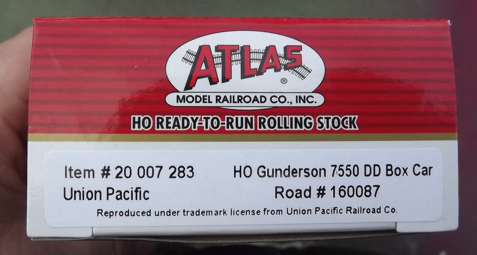 NEW Atlas HO 60' Gunderson 7550 DD Box Car CHOICE road/number UP TTX ...