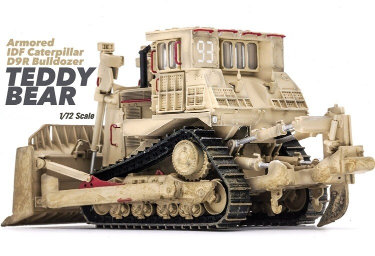 New 1/72 Israel Armored IDF Caterpillar D9R Bulldozer Desert Color ...