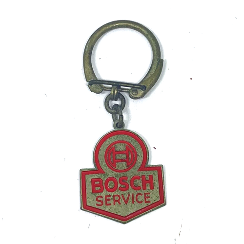 BOSCH SERVICE VINTAGE METAL KEYCHAIN SILVER TONE + RED | eBay