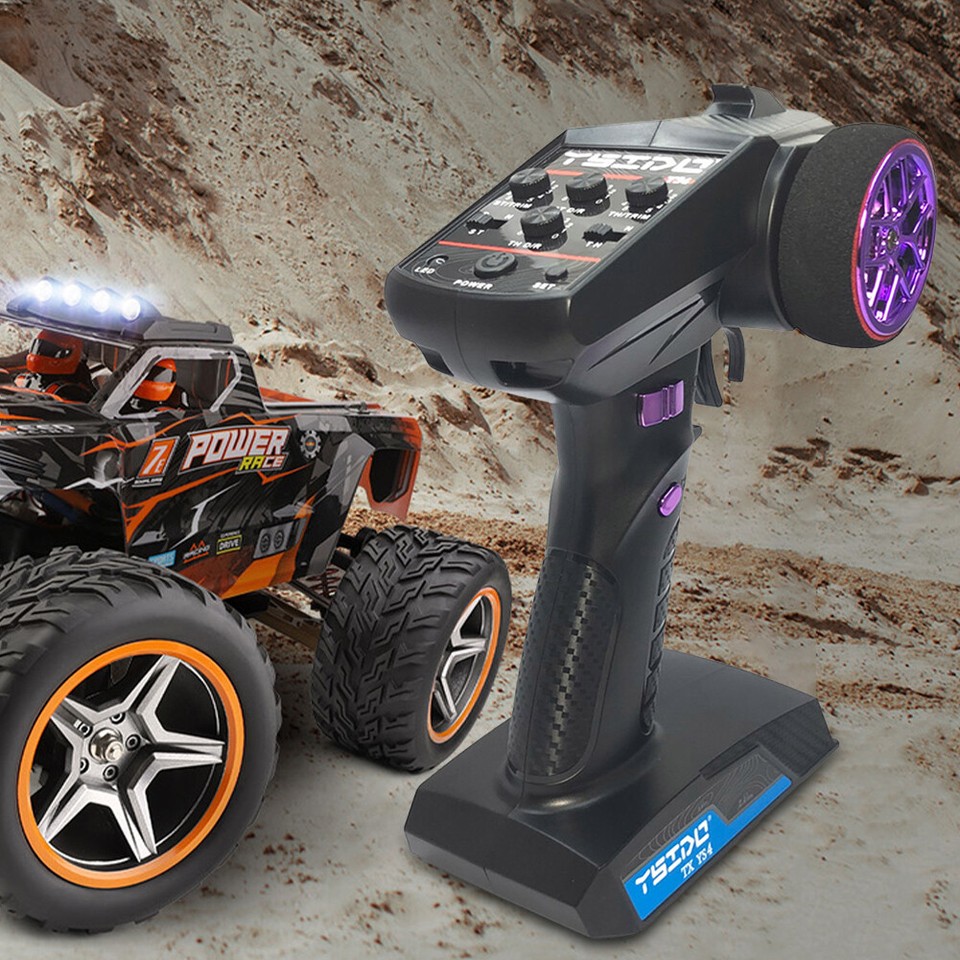 2.4G 4CH/7CH RC Controller Durable RC Remote Controller Black for RC ...