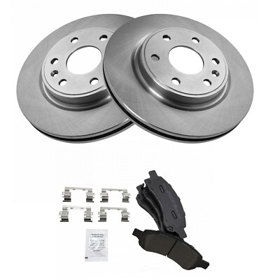 Disc Brake Kit-Semi-Metallic 3 Piece Brake Pad and Rotor Kit TRQ ...
