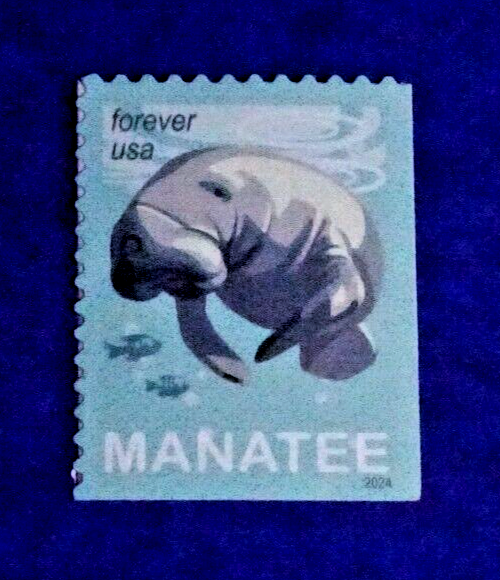 US 5851 SAVE MANATEES (DELIGHTFUL & GENTLE) 2024 (F) STAMP BOOKLET ...