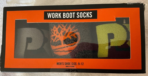 Timberland Pro Everyday Boot Socks Mens, 3 Pairs, Size 9-12 New In Box ...