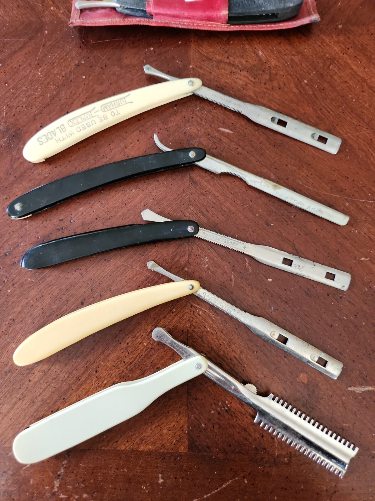 Vintage Lot of 19 Razors Straight Durham Gillette Gem Boxes Accessories ...