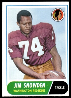1968 Topps Jim Snowden Rookie Washington Redskins #212 | eBay