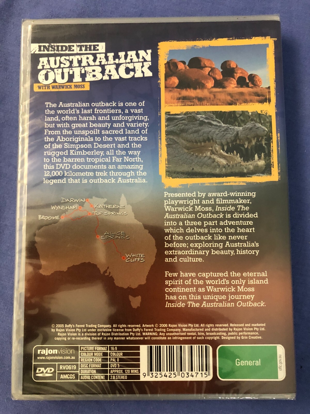 Inside The Australian Outback with Warwick Moss DVD 2005 R0 NEW ...