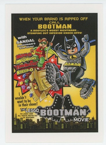 2017 Garbage Pail Kids Network Spews The Leggo Bootman Movie Sticker ...