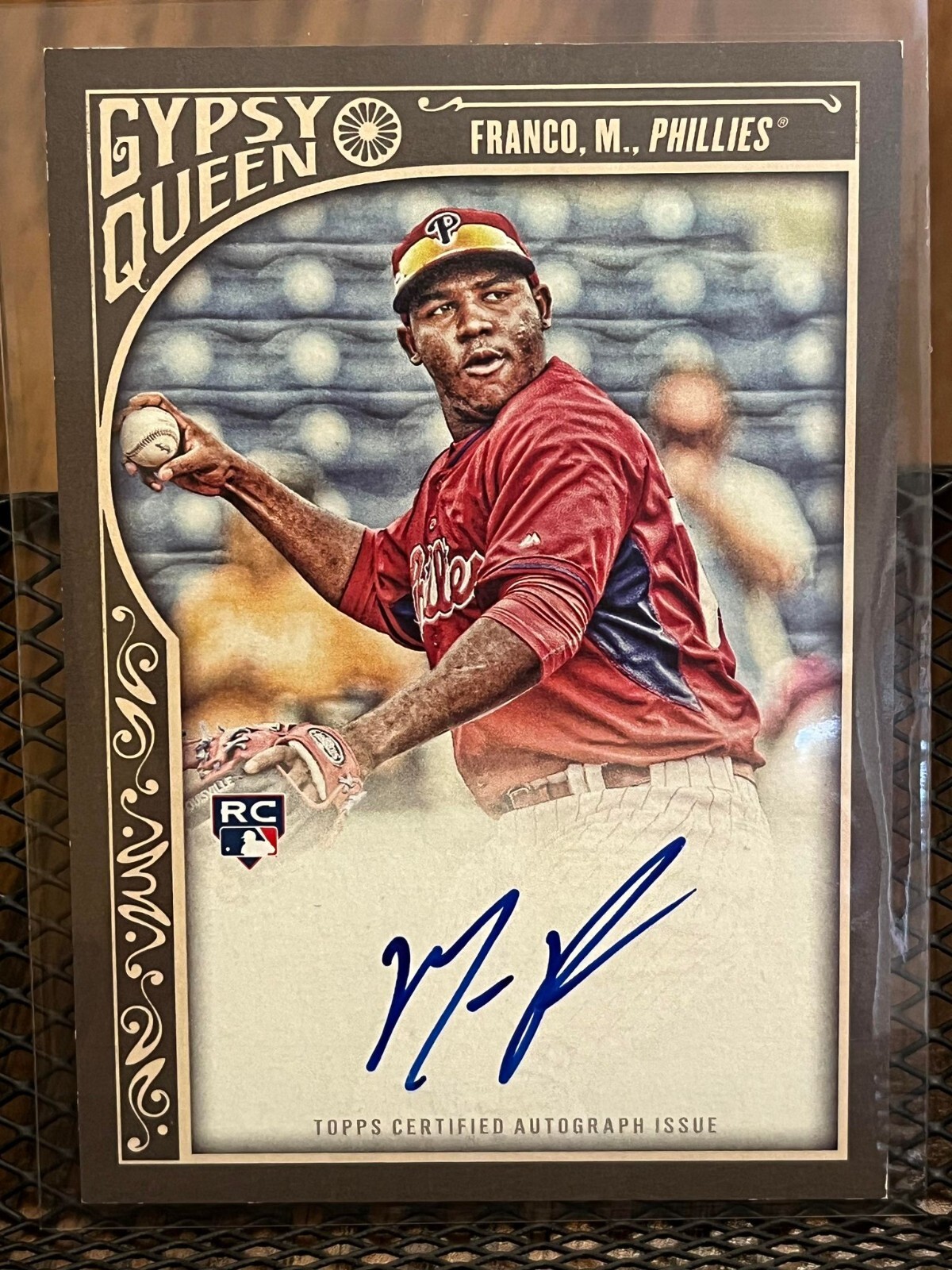 MAIKEL FRANCO 2015 TOPPS GYPSY QUEEN PHILADELPHIA PHILLIES AUTOGRAPH ...