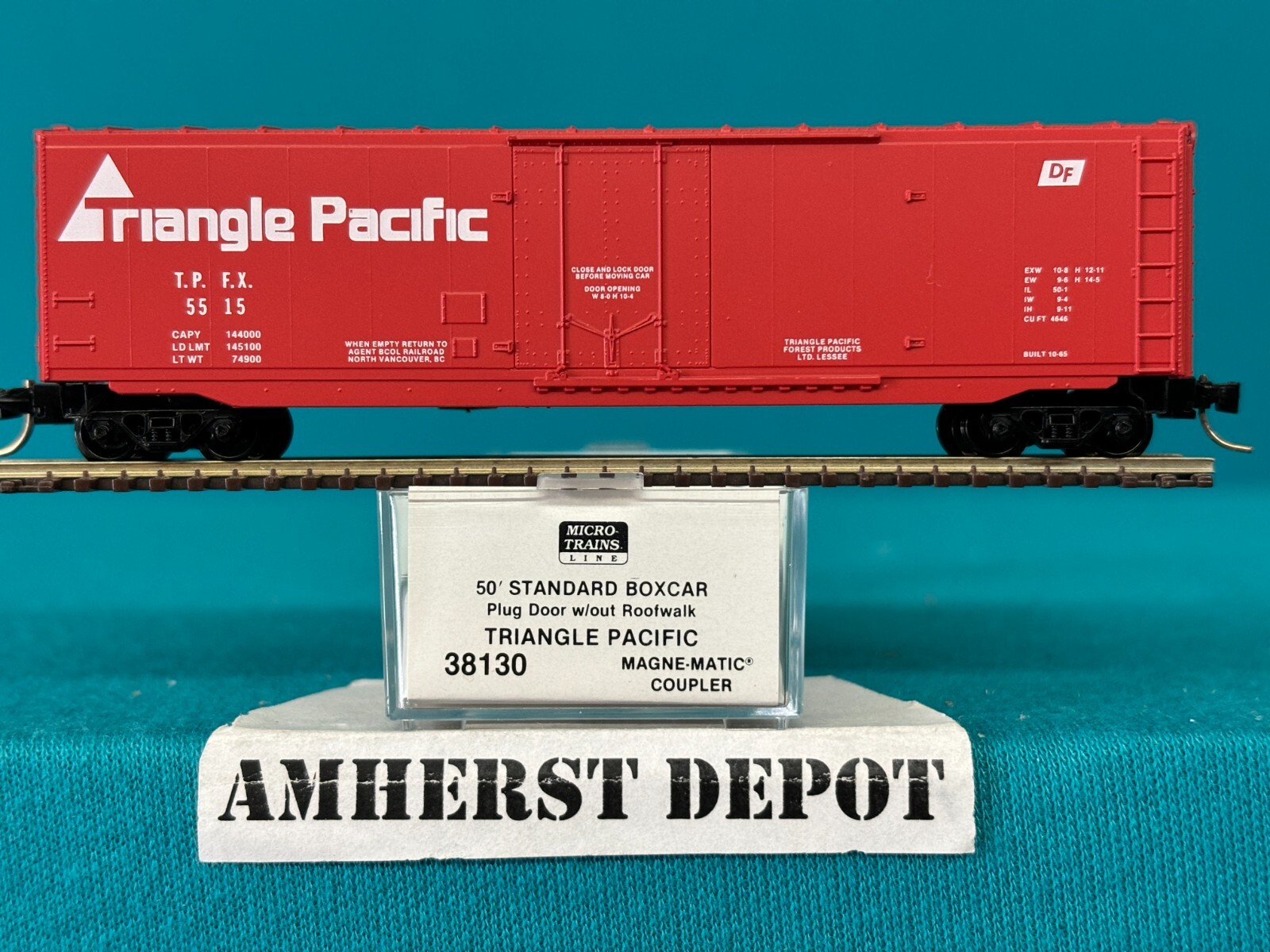 38130 Micro Trains Triangle Pacific Box Car #5515 N Scale New | eBay