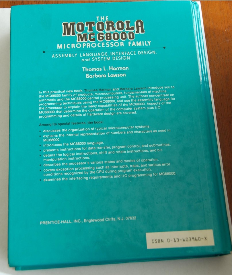 The Motorola Mc68000 Microprocessor Family: Assembly Language ...