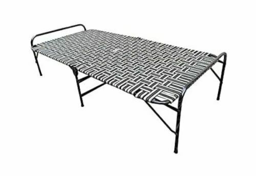 Aspect Nylon & Metal Foldable Single Bed - Indian Manja Camping Bed ...
