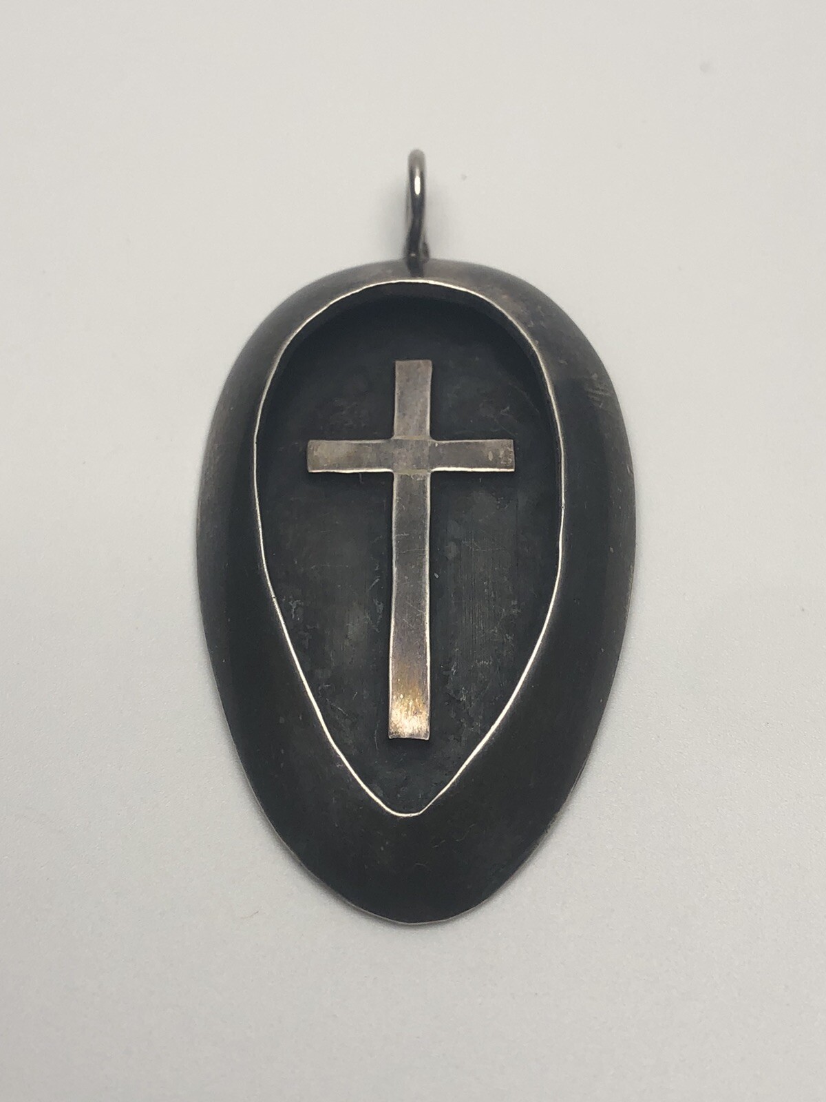 Vintage Navajo Cross Inside Shadow Box Sterling Silve… - Gem