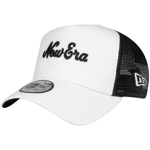 New Era Adjustable Trucker Cap - RETRO Brand Script blanc | eBay
