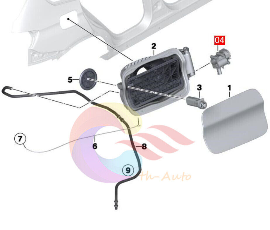 1x Fuel Filler Door Lock Actuator 67117193172 For BMW E84 X1 13-15 F25 ...