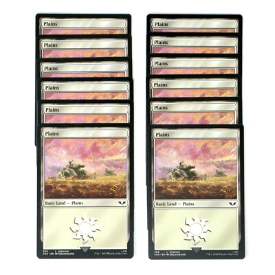 x12 Plains 306 Warhammer 40k MTG Magic: The Gathering White Basic Tank ...