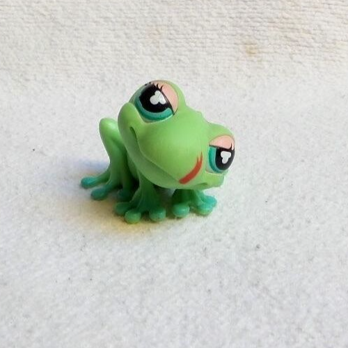 LITTLEST PETSHOP PET SHOP LPS #474 HASBRO FROG GRENOUILLE VERTE YEUX ...
