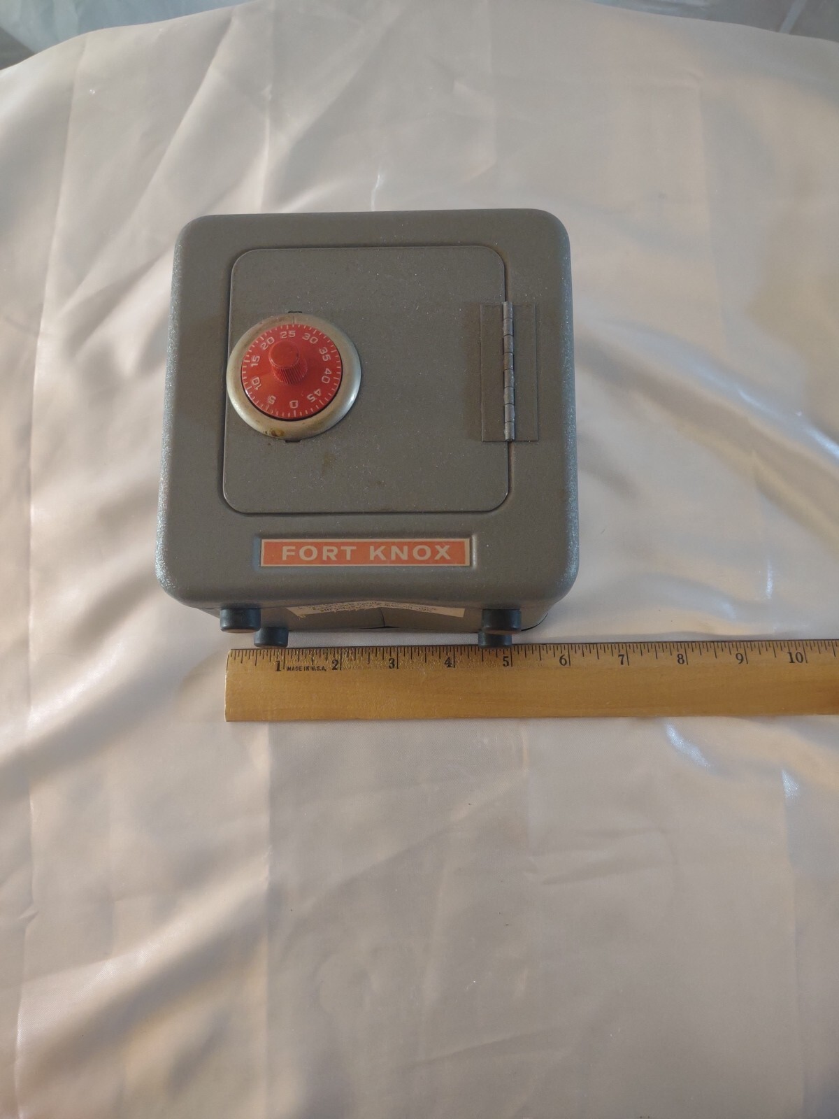 Vintage Fort Knox Metal Safe Superior Toy Combination Coin Piggy Bank ...