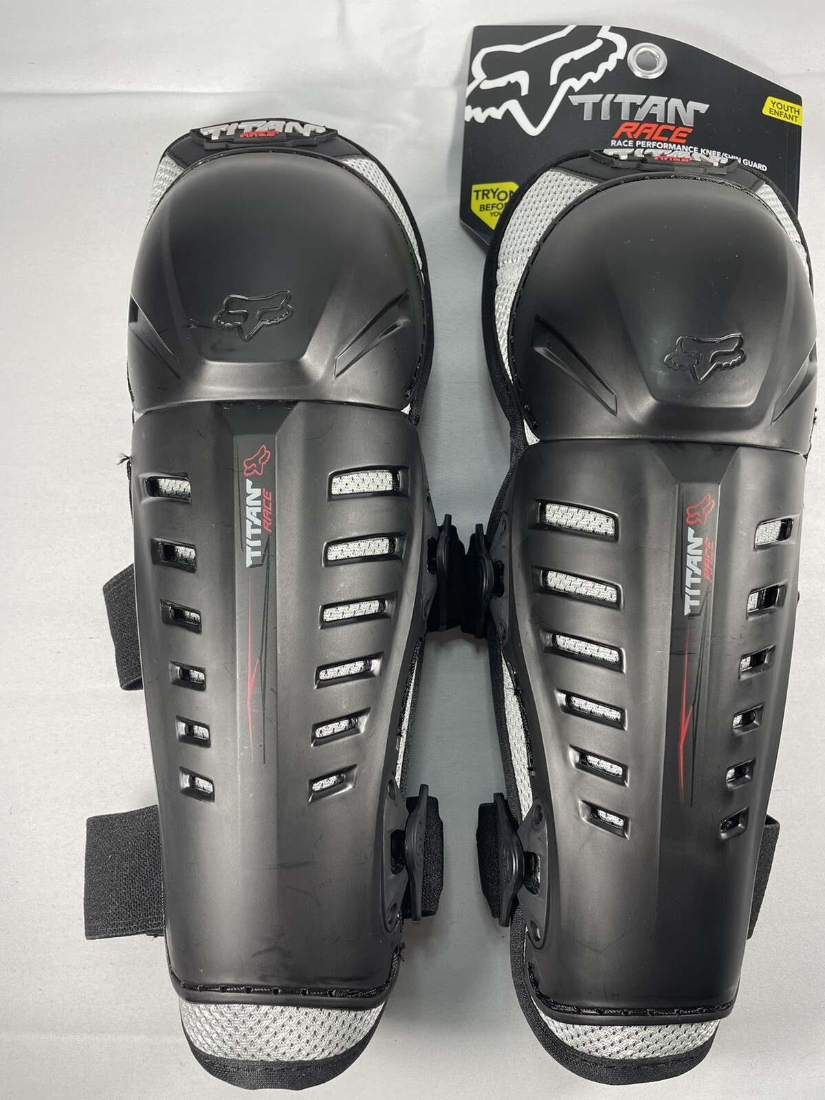 Fox Racing Youth Titan Race Knee/Shin Guards | eBay