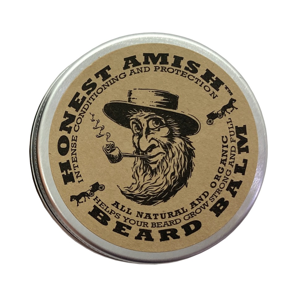 Honest Amish Beard Balm 2 Ounce + Honest Amish Classic Beard Oil 2 FL ...