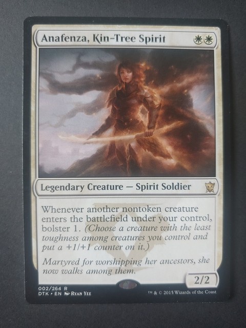 MTG Anafenza, Kin-Tree Spirit Dragons of Tarkir 002/264 Regular Rare ...