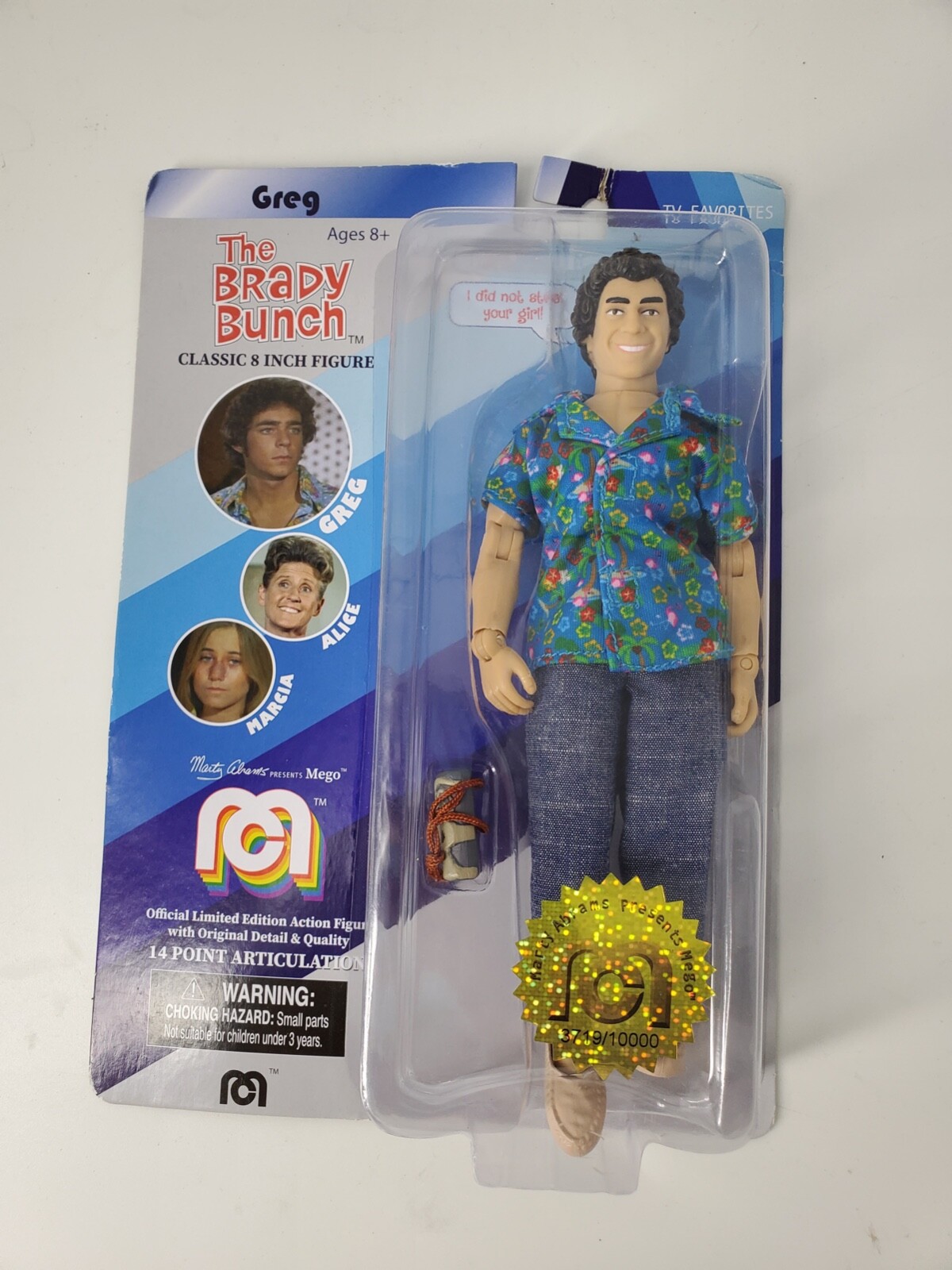Greg The Brady Bunch Action Figure 8” Mego # 3719/10000 Limited Edition ...