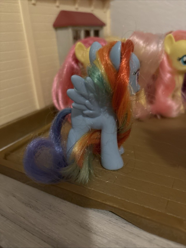my little pony rainbow dash And applejack g4 brushable | eBay