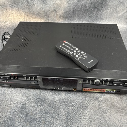 Philips CDR779 Audio CD High Speed Recorder Dual Deck + Remote Control ...