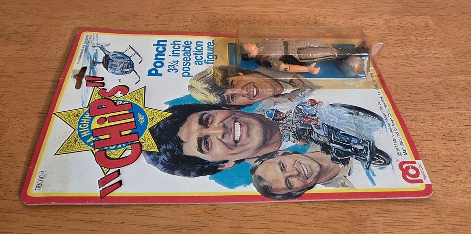 New Mego Chips Ponch 3-3/4" Poseable Action Figure 1977 MOC Sealed Erik ...