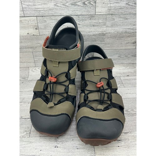 Teva Mens USA 11 Forebay Sandal Clog Army Olive Green Adjustable Strap ...