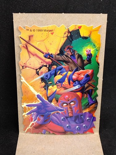 1999 Marvel Magneto Wolverine And Gambit Die Cut Vending Machine ...