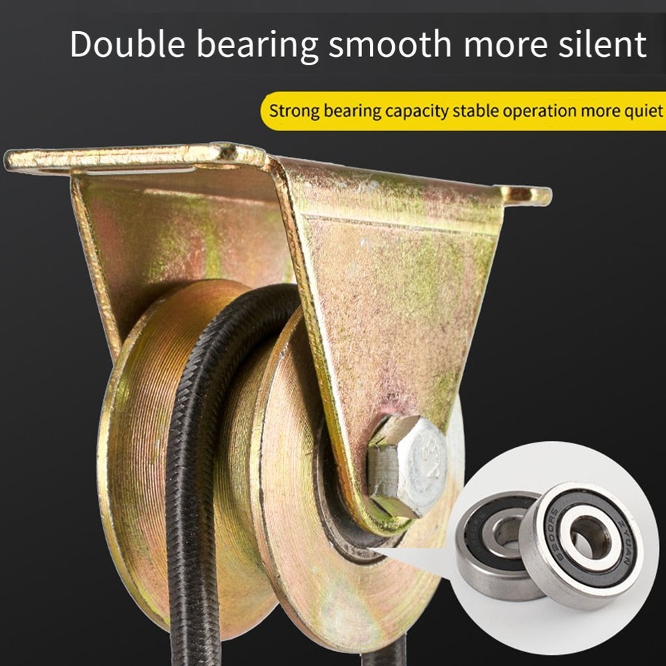 High Load Capacity Steel Cable Pulley Set 4PCS Pulleys for Heavy Duty ...