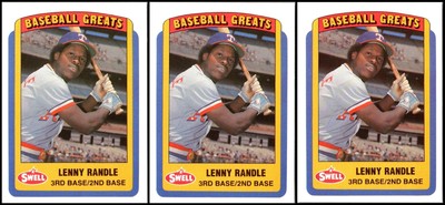 Swell Baseball Greats Lenny Randle (3) Card Lot - LAST CHANCE – ACT NOW ...