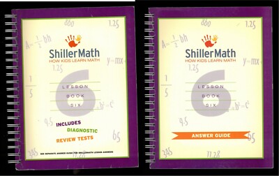 SHILLER MATH 6 Lesson Book & Answer Guide Set, Geometry, Homeschool ...
