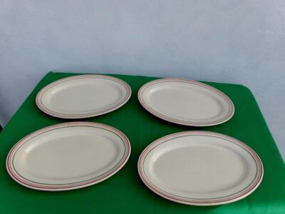 IROQUOIS CHINA "PENDLETON" ( LOT OF 4 ) RESTAURANT WARE OVAL PLATTERS 3 ...