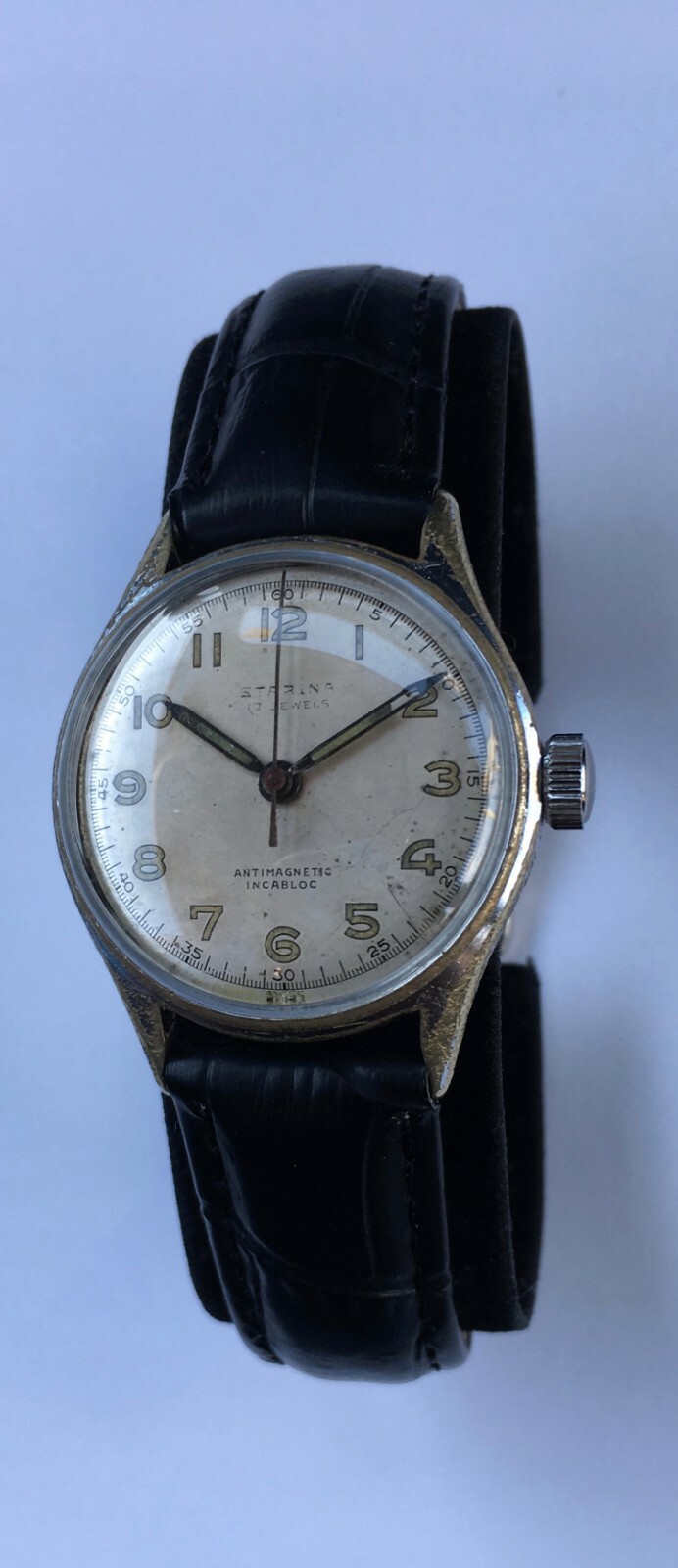 Vintage Starina Military watch 17 Jewels Antimagnetic Incabloc ...