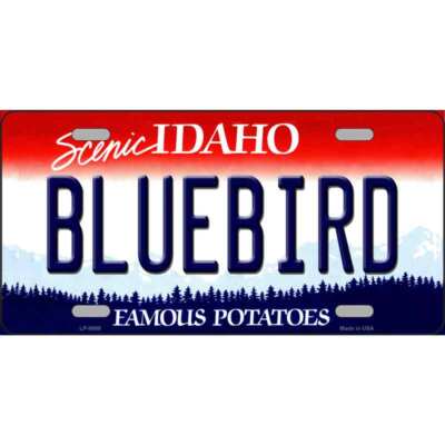 Bluebird Idaho Novelty Metal License Plate Tag LP-9898 | eBay