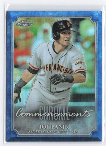 2015 Topps Chrome Commencements Joe Panik #Com-18 San Francisco Giants ...
