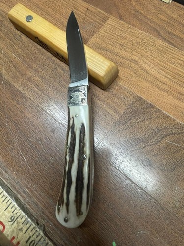 Tony Bose Stag Knife Engraved | eBay