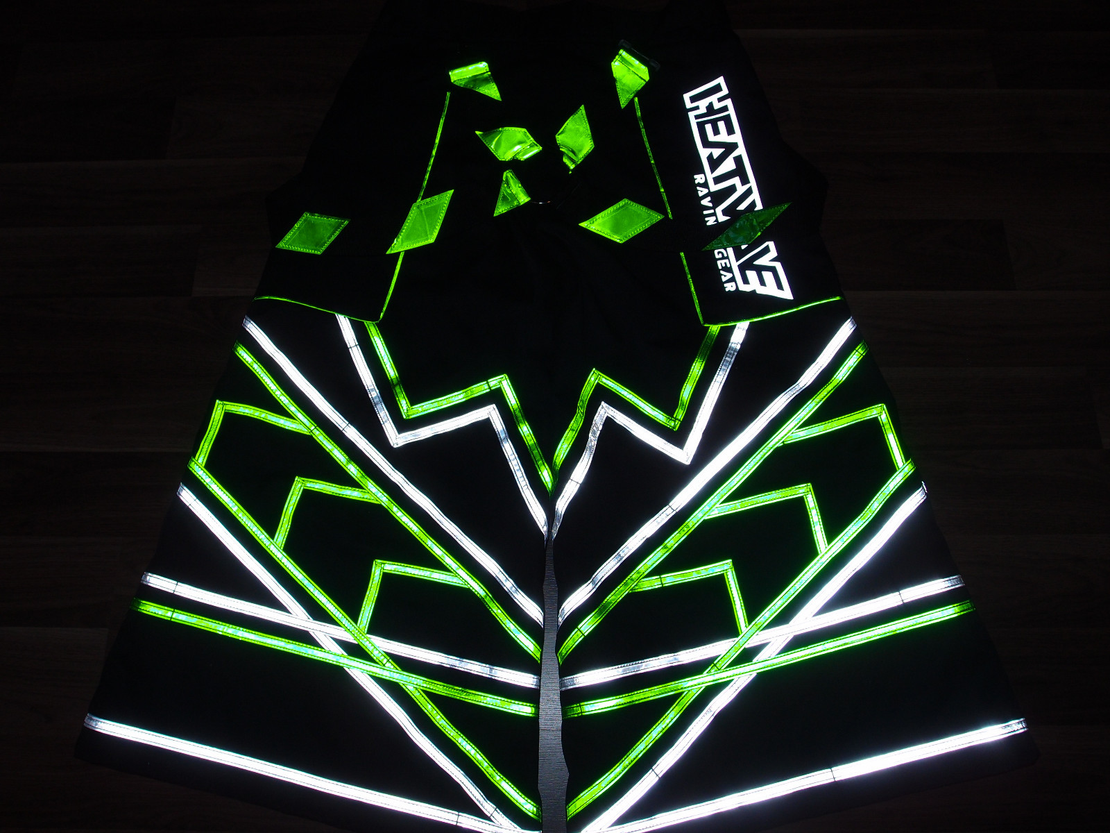 Heatwave phat pants rave gear reflective dance wear hardstyle reflector ...