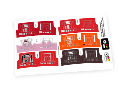 Custom Stickers for Star Wars Kenner R2-D2 , QT-AT , R5-K6 , R5-X3 , P ...