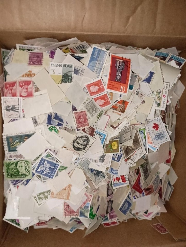 1000000 OLD WORLD Stamps Collection Off Paper in Lot Packs of 100+BONUS ...