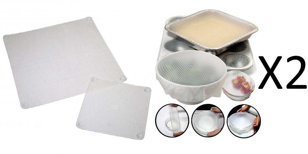 Norpro 529 Silicone Stretch Bowl Covers, Clear, Set of 2 | eBay