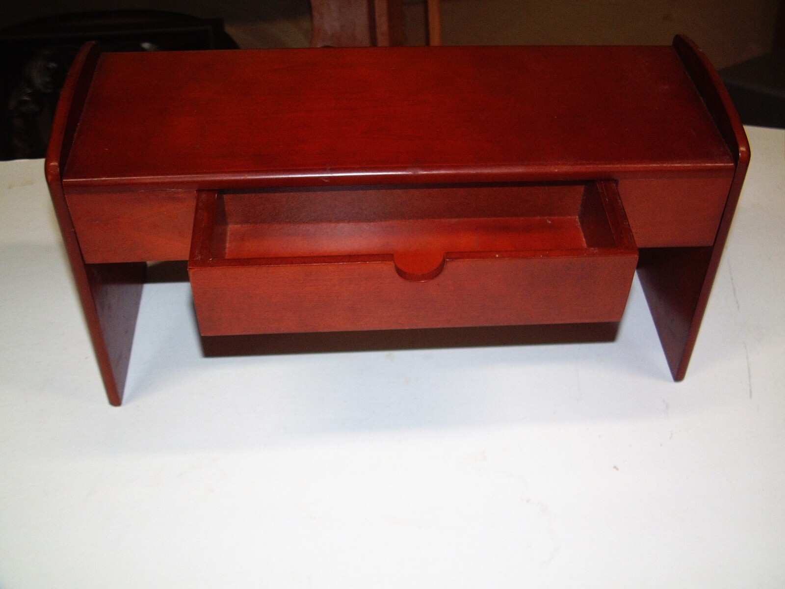 Vintage Desk, Rolodex Laptop Secretary, Cherry Wood 17 X 9 X 6 | eBay