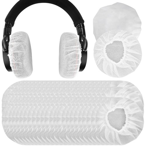 Geekria 100 Pairs Disposable Headphone Covers Fits 3.14"-4.33" Headsets ...
