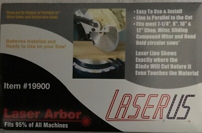 LASERUS #19900 Laser Guide For Table, Chop, Mitre, & Circular Saws ...